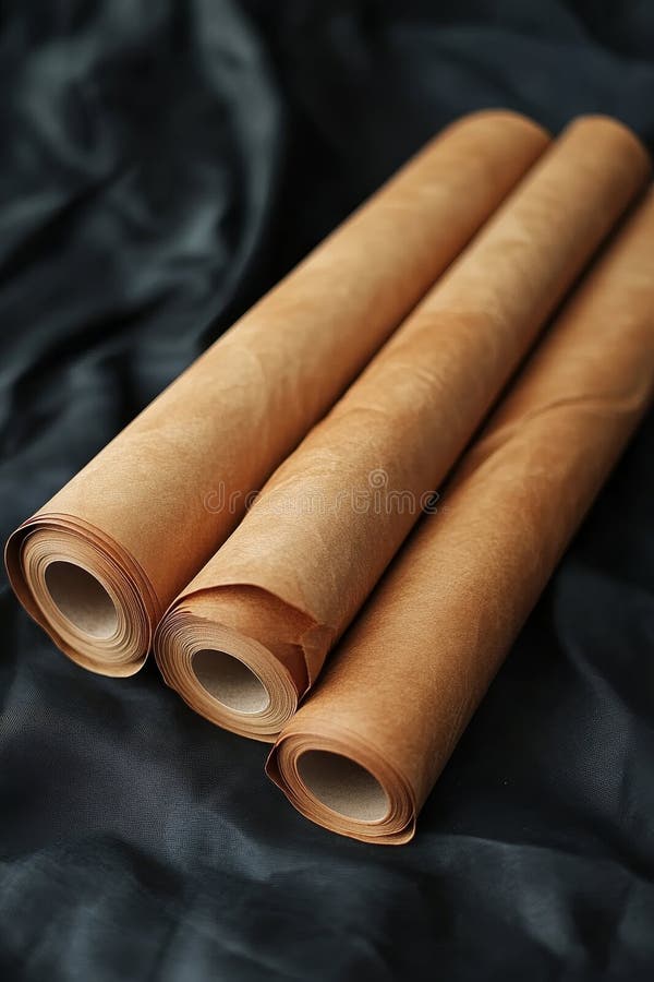Three Rolls of Brown Paper, Craft Paper, Packing Material, Natural ...