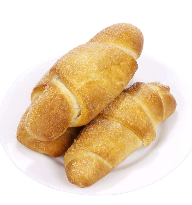 Three rolls on a dish stock image. Image of freshness - 18759983