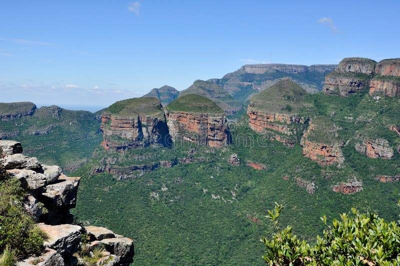 The Three Rondavels stock photo. Image of epic, rocks - 38378200