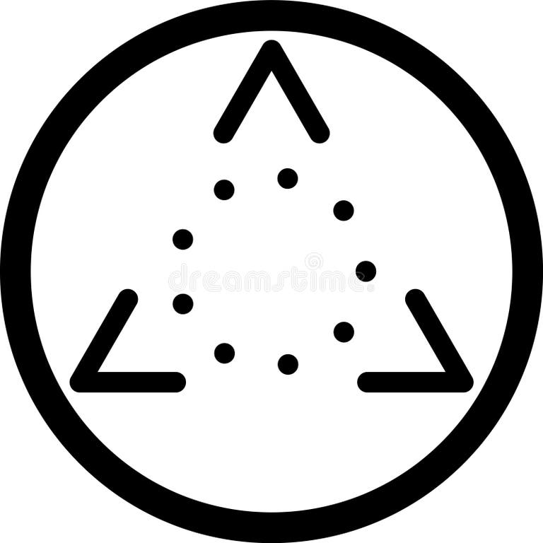 Three Rotating Arrows Forming a Triangle are Enclosed within a Circle ...