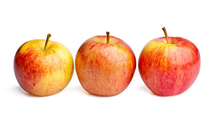 Five apples in a row stock photo. Image of sweet, delicious - 16515846