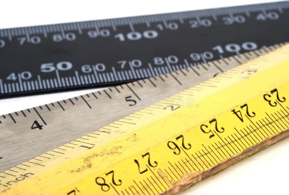 Three rulers stock photo. Image of measurement, line - 26222790
