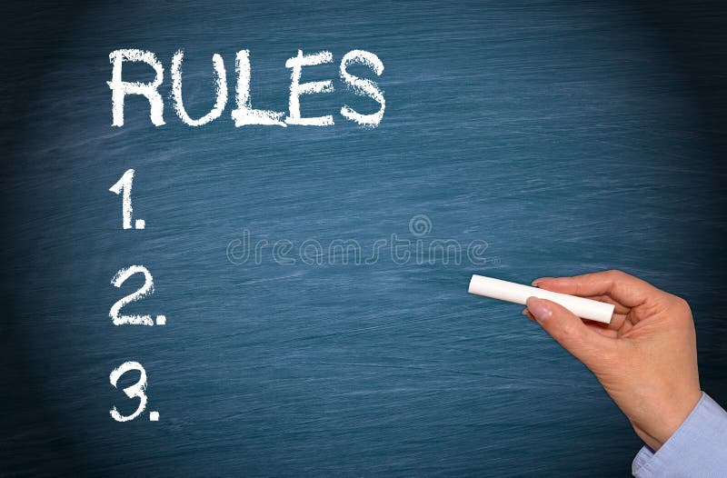 Three Rules stock image. Image of hold, teacher, regulations - 40009447