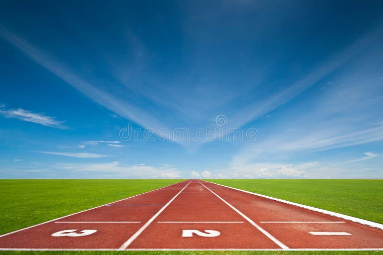 The three running tracks stock image. Image of path, green - 20979313