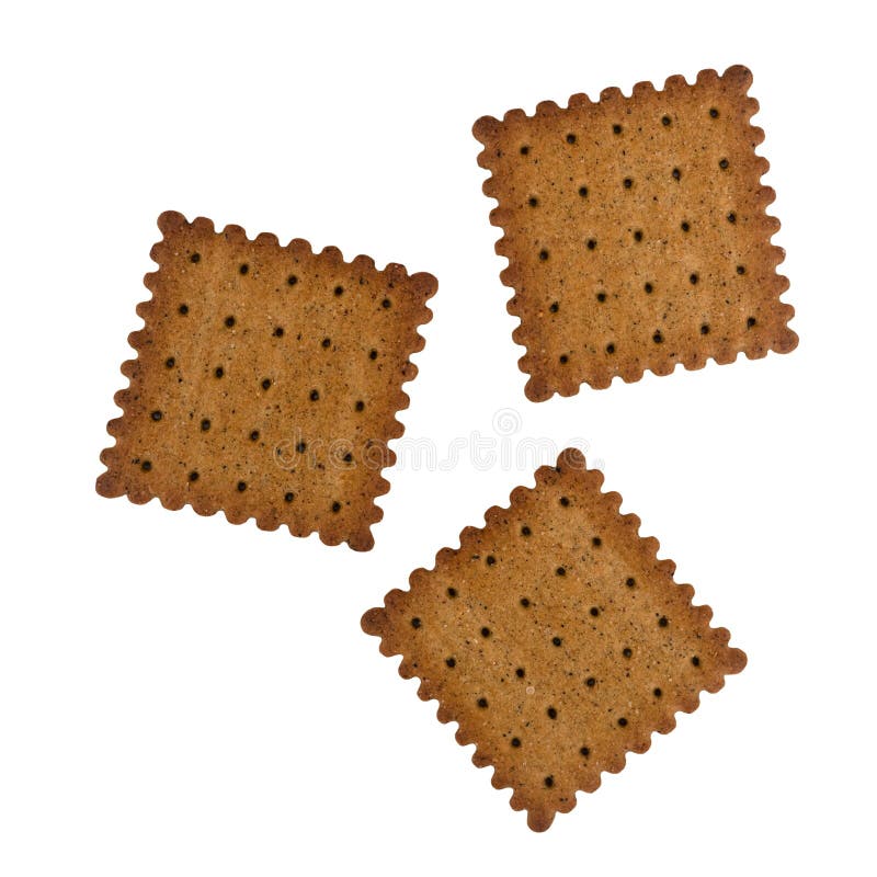 Three Rye Crackers Isolated Stock Photo - Image of cake, breakfast ...