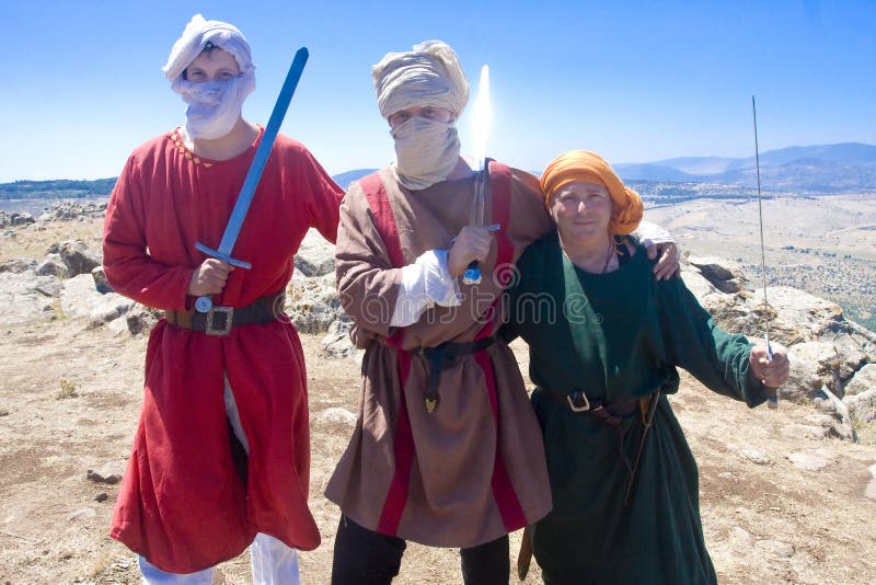 Saracen and a Knight editorial photo. Image of israel - 20443676