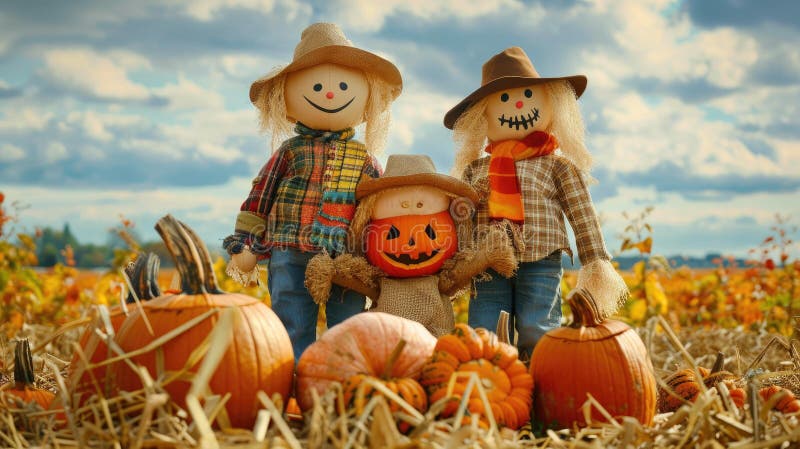 Three Scarecrows Stock Illustrations – 48 Three Scarecrows Stock ...