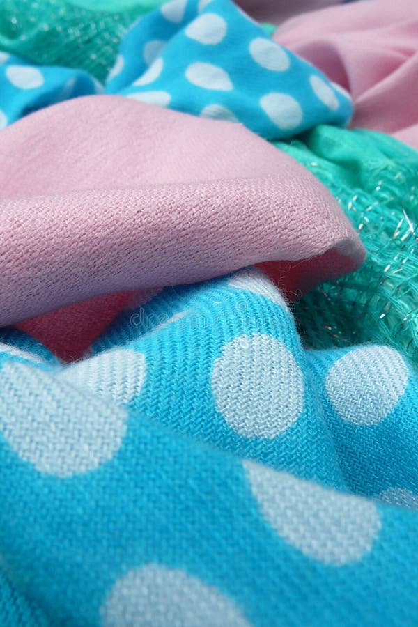 Three Scarf Macro stock image. Image of fabric, clothing - 14496835