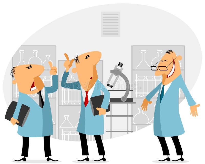 Two scientist talking stock vector. Illustration of hospital - 73750232