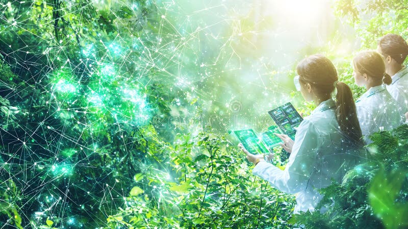 Scientists Studying Nature Green Technology Ecology Research ...