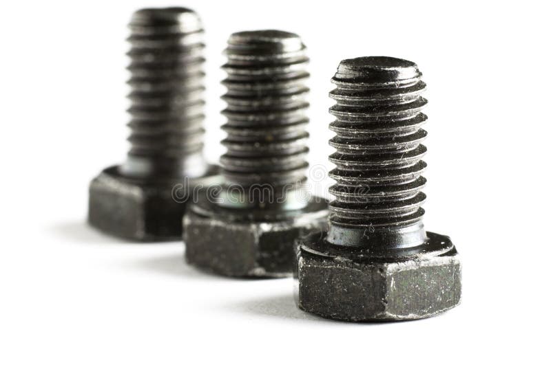 Three Screws stock image. Image of close, copy, horizontal - 18991655