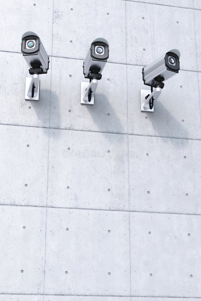 Cctv Security Camera Mounted Stock Illustrations – 2,384 Cctv Security ...