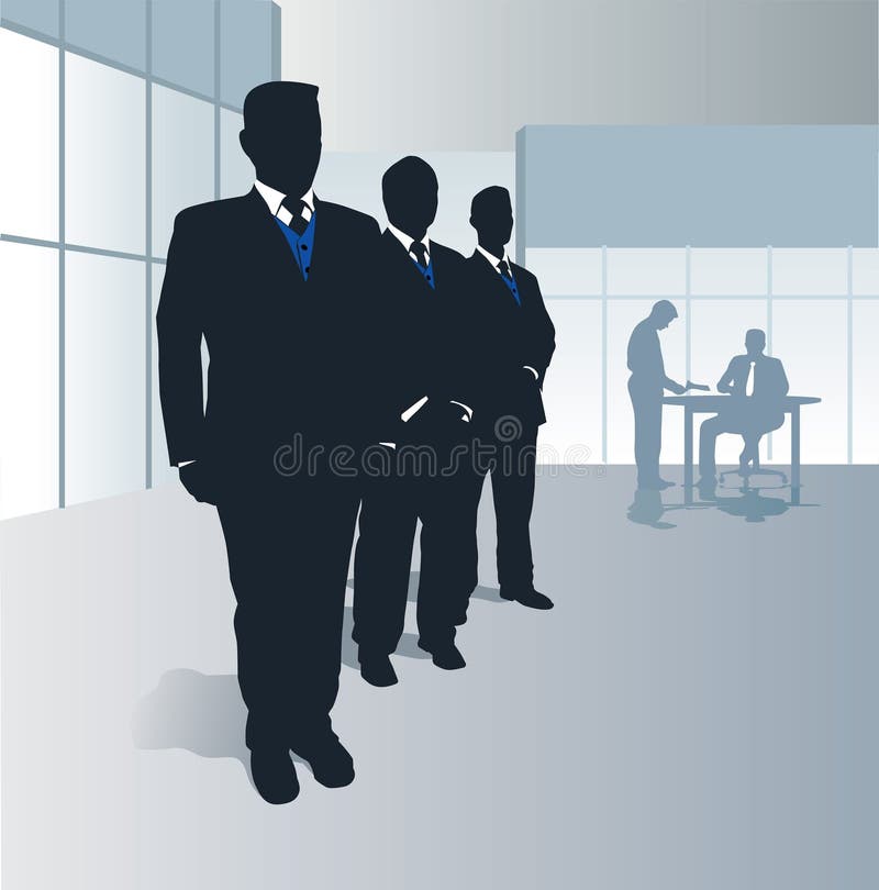 Security Guard Communicating Stock Vector - Illustration of ...