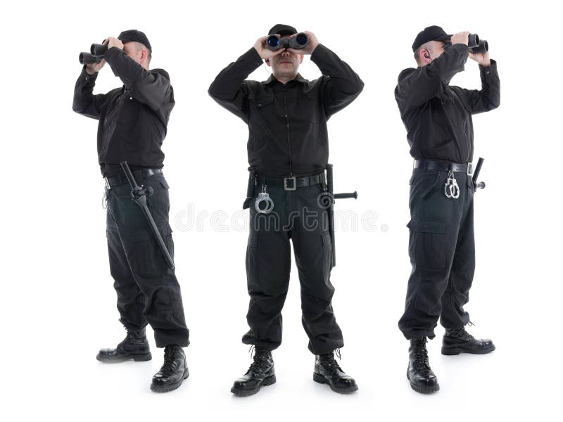 Security guards stock image. Image of group, alert, three - 29704803