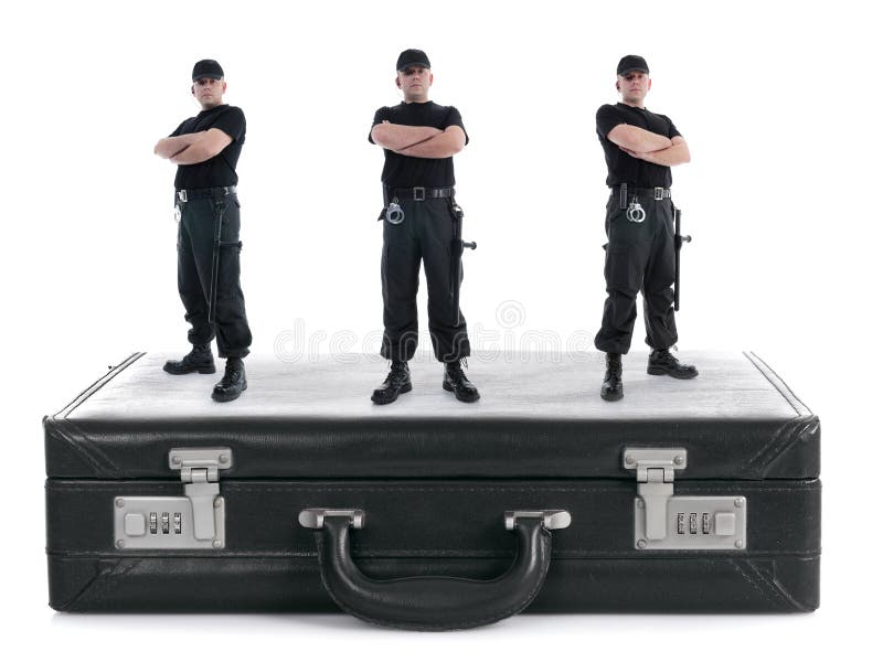 Security guards stock image. Image of group, alert, three - 29704803