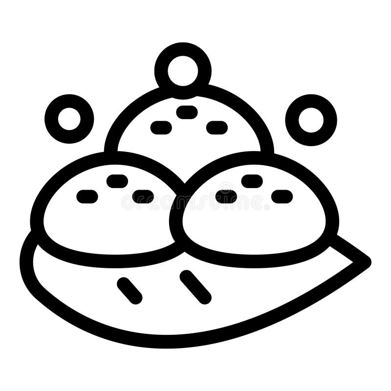 Three Sesame Buns Lying on a Plate for Breakfast Stock Vector ...