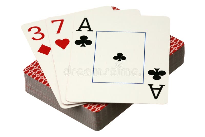 Three, seven, as stock photo. Image of spades, pack, background - 13077768
