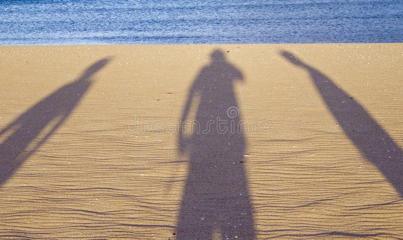 Shadows on the beach stock photo. Image of nature, asia - 10792140