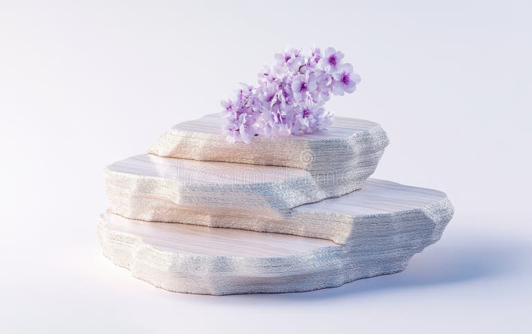 Three Sheets of Paper are Neatly Stacked on Top of One Another. Stock ...