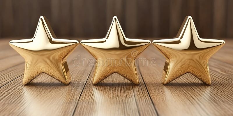Three shiny glossy stars stock vector. Illustration of star - 107667481