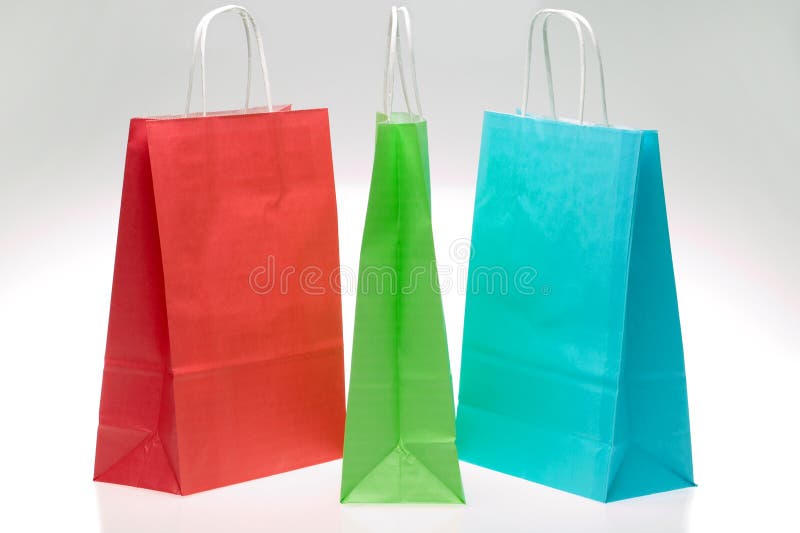 Three shopping bags stock image. Image of bags, buying - 7519733