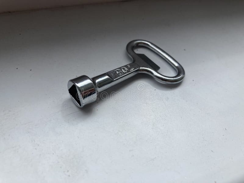 Three-sided Railway Key for Opening Doors Stock Image - Image of urban ...