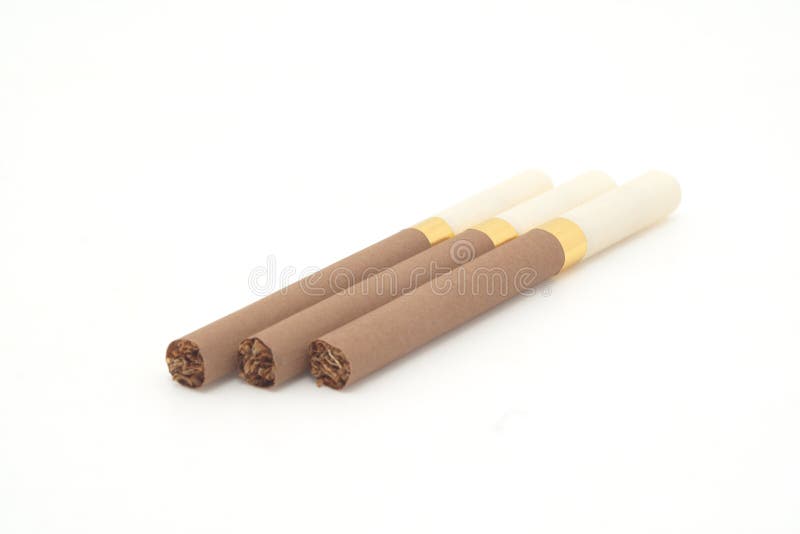 Three sigarettes stock image. Image of breaks, isolated - 12674591
