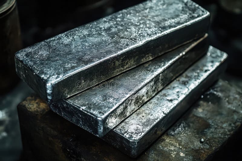 Three Silver Bars Stacked on Top of Each Other Stock Image - Image of gold, banking: 381592969