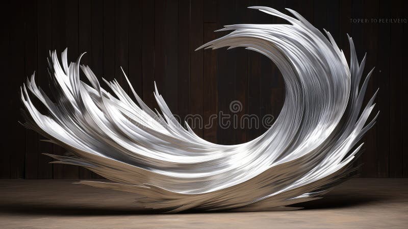 Three silver brushstroke stock illustration. Illustration of focal ...