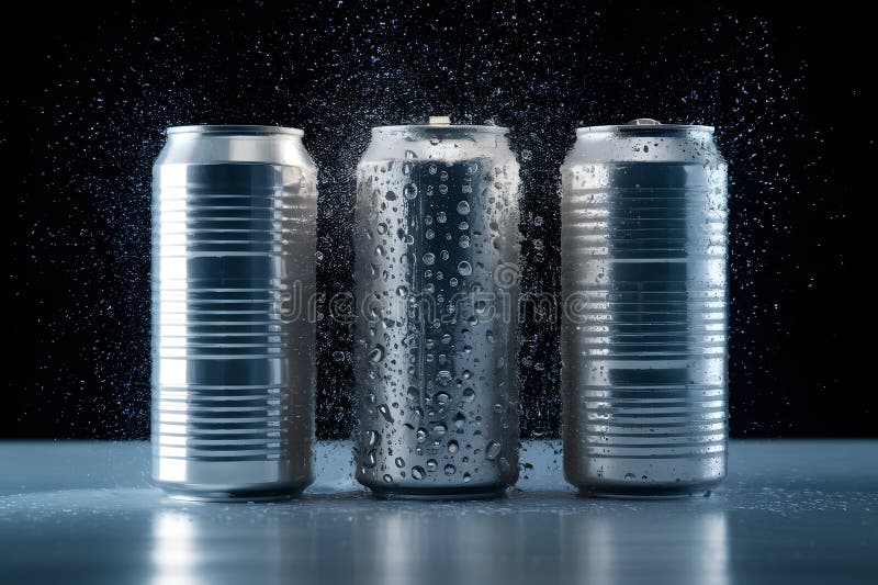Three Silver Cans, Each with a Distinct Appearance, Tell a Unique Story ...