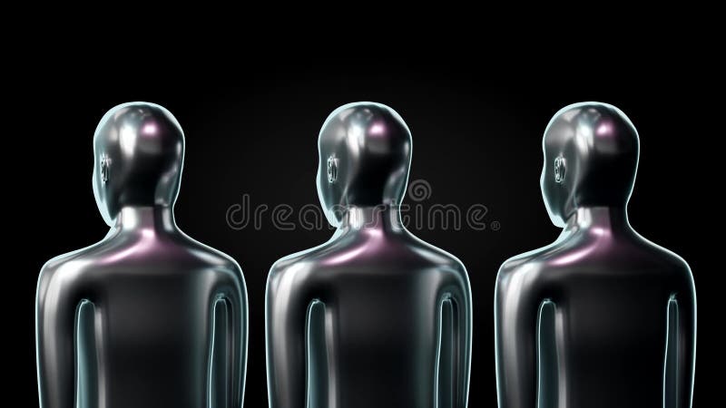Silver Human Face Isolated on Dark Background Stock Footage - Video of ...