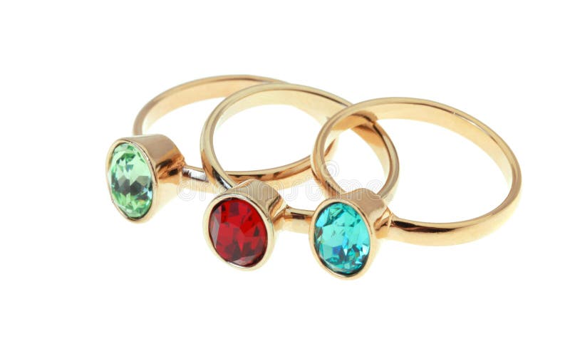 Three simple ringlet stock photo. Image of rhinestone - 35045654