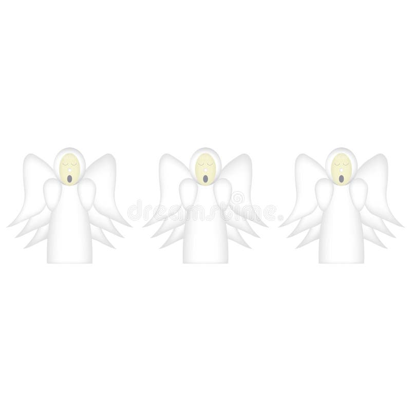 Three Singing Angels stock vector. Illustration of symbol - 6942340