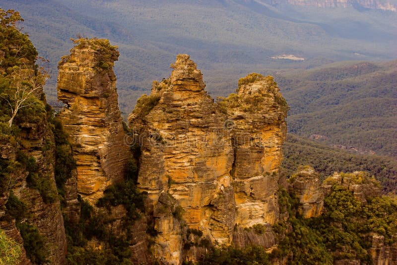 Three Sisters stock photo. Image of south, rocks, wales - 6858238