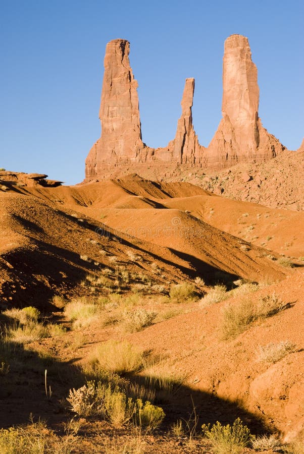 Three Sisters stock image. Image of mountain, east, pole - 7204435