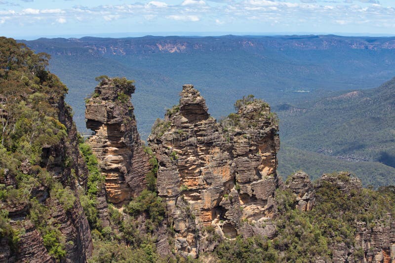 The Three Sisters stock photo. Image of valley, sisters - 256011768