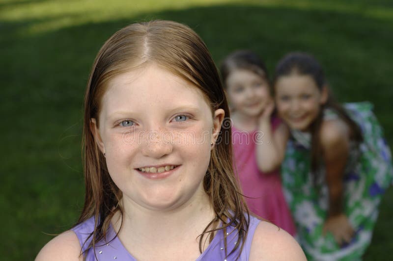 Three Sisters in the Garden Stock Photo - Image of freedom, beautiful ...