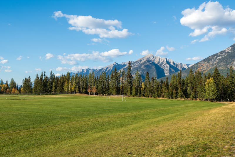 Three Sisters Sports Complex Multi-use Field & Playground. Canmore ...