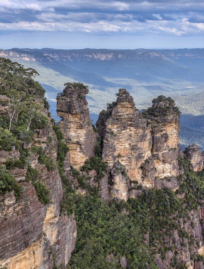 Three Sisters stock photo. Image of range, bush, formation - 54127560
