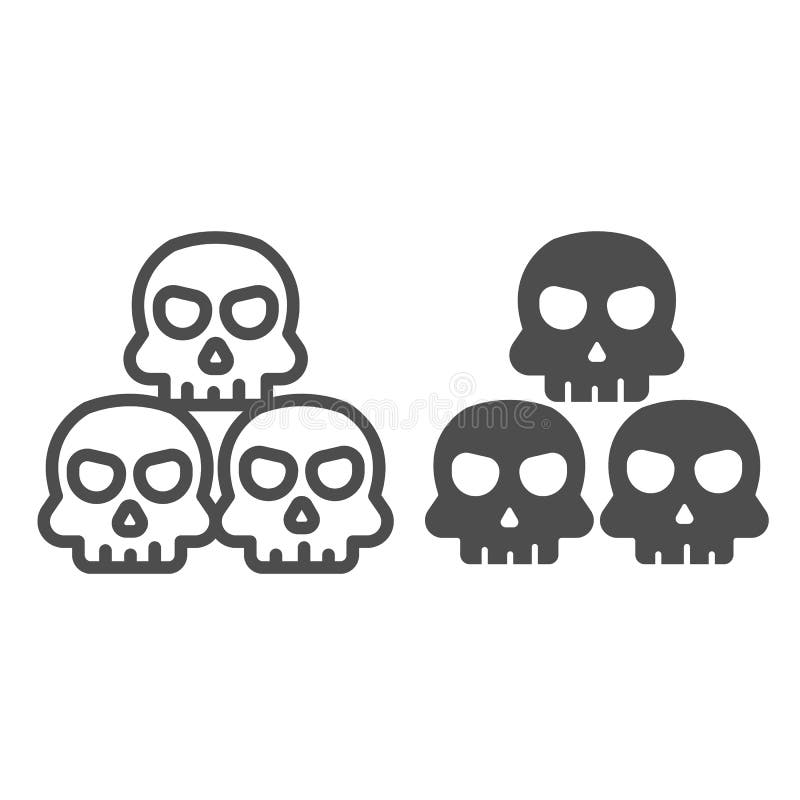 Three Skulls, Roman, Barbarian and Slav Stock Vector - Illustration of ...