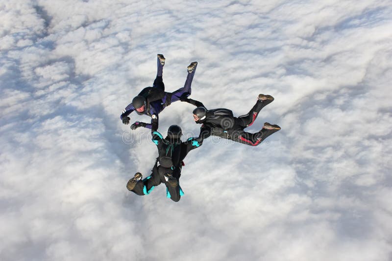 Free Fall Sky Dive stock image. Image of military, skydive - 6994961