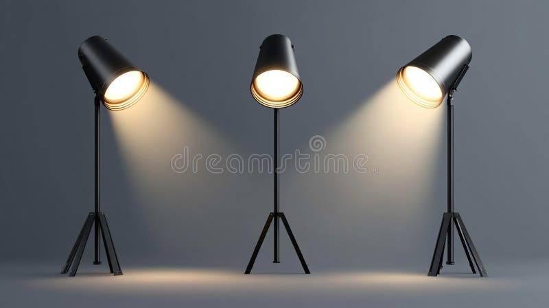 Elegant Black Spotlights Illuminating a Modern Interior Space ...