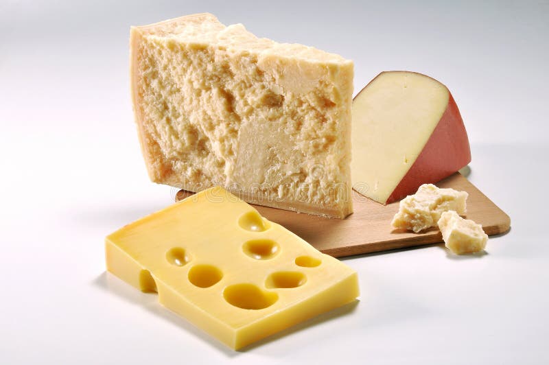 Three slices of Cheese stock image. Image of slices, isolated - 66794121
