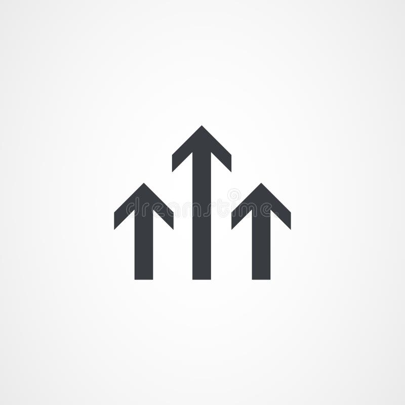 Three Small Arrow, Arrow Icon Stock Illustration - Illustration of ...