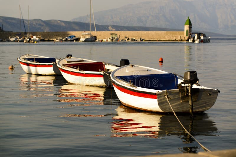 Three small boats stock photo. Image of harbor, fishing - 25809538