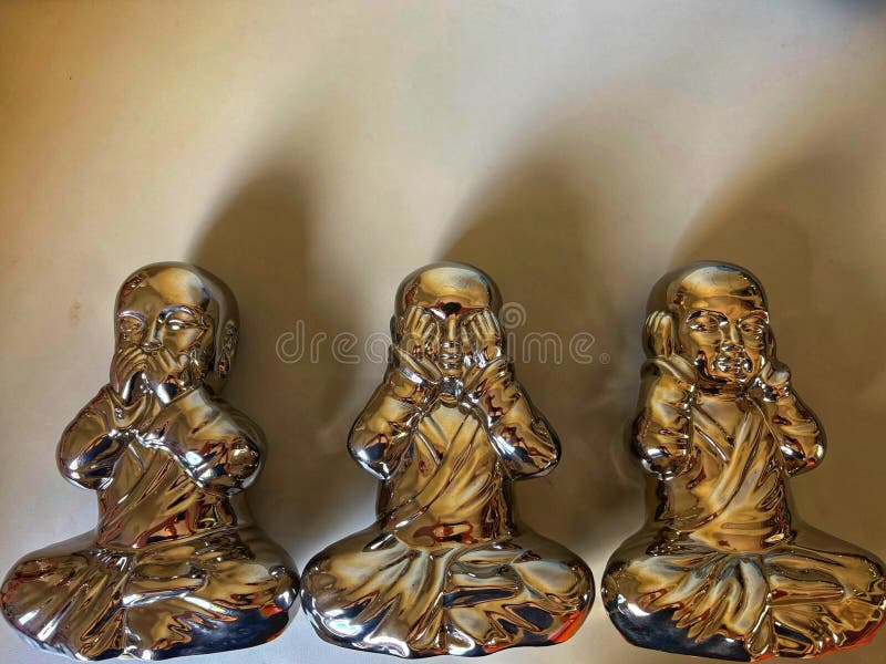 See No Evil Hear Speak Buddhas Stock Photos - Free & Royalty-Free Stock ...