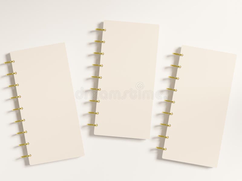 Three Small Disc Bound Planner Covers with Blank Space for ...