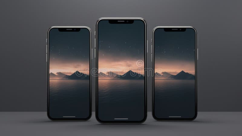 Three Smartphones with Matching Screen Sizes, Versatile for Technology ...