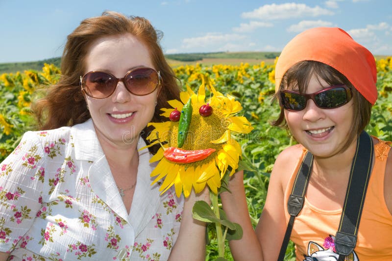 Three smiles. stock image. Image of love, woman, walk - 10436275