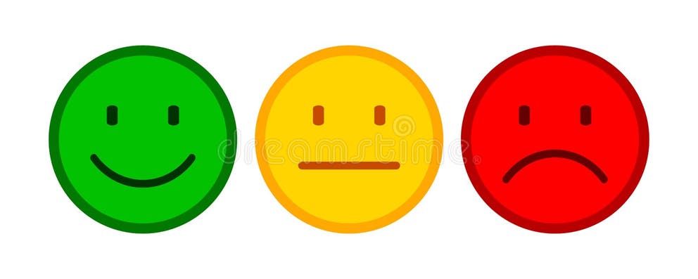 Three Smilies - Stock Vector Stock Vector - Illustration of rounded ...